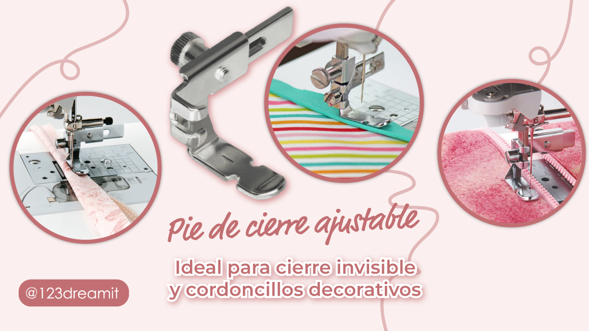 Pie ajustable para cierres y ribetes (SA161) - 123 Dream it Blog de Costura